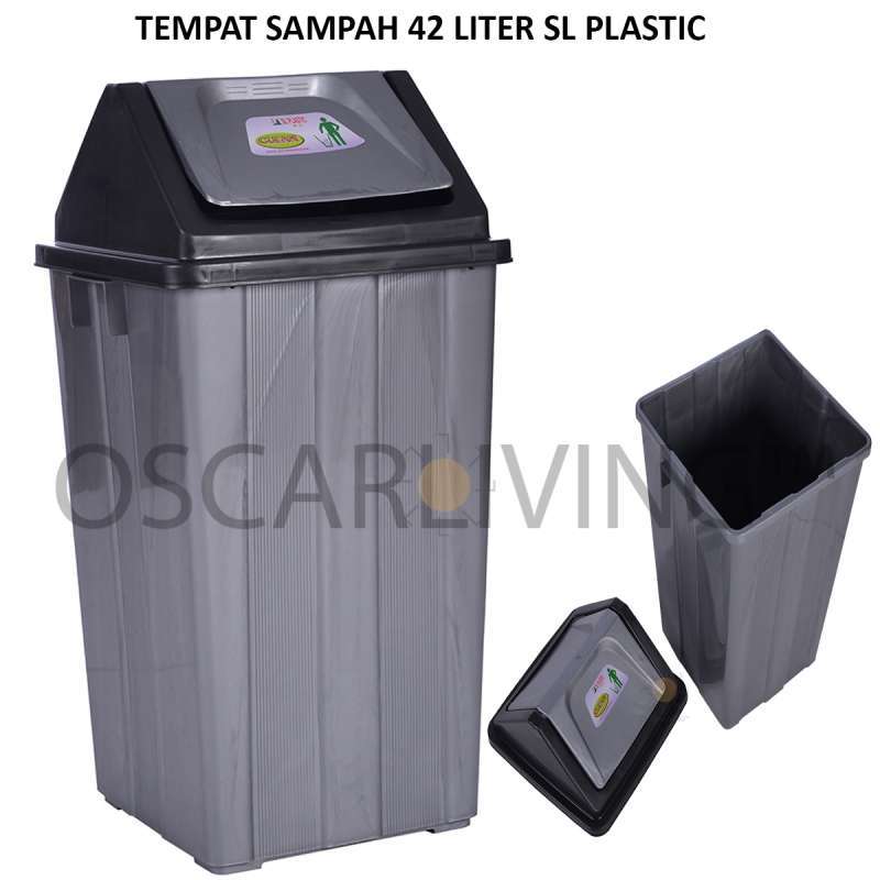 Jual Tempat Sampah 42 Liter Sl Plastic / Modern Trash Bin Di Seller Pt ...