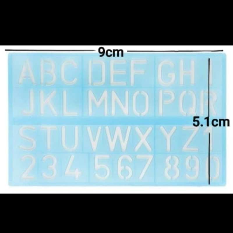 Jual Penggaris Mal Huruf Angka Butterfly HA-350 Limited di Seller ...