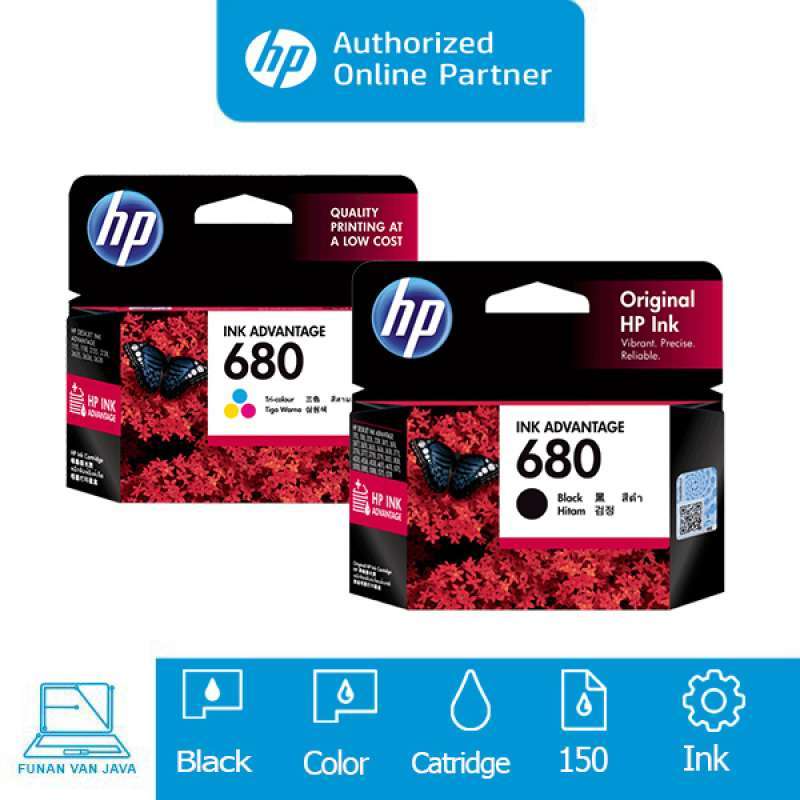 Jual Paket Tinta Hp 680 Color & Black Ink Cartridge Di Seller Funan Van ...