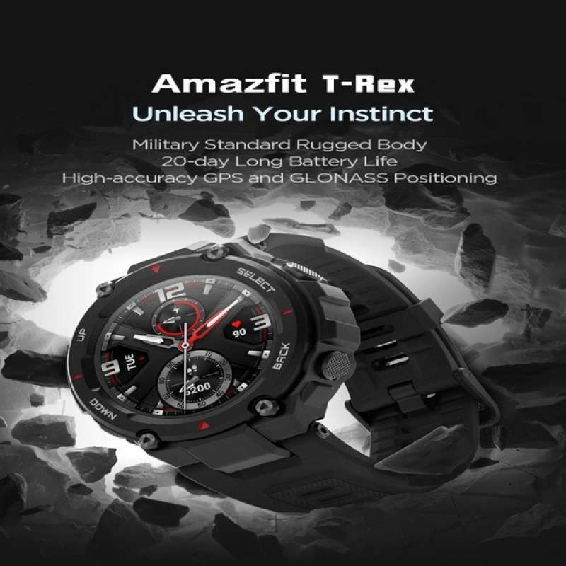 Jual Amazfit T-Rex Smartwatch Gps Military Std T-Rex Trex Garansi Resmi di Seller HoliDick ...