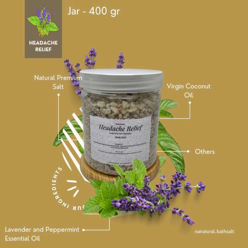 Jual Bath Salt / Garam Mandi / Garam Spa / Garam Rendam - Headache ...