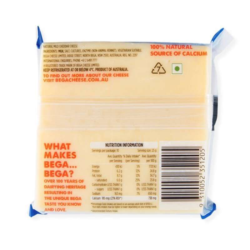 Promo Bega Mild Cheese 250g - Keju Cheddar Kotak Diskon 20% Di Seller ...