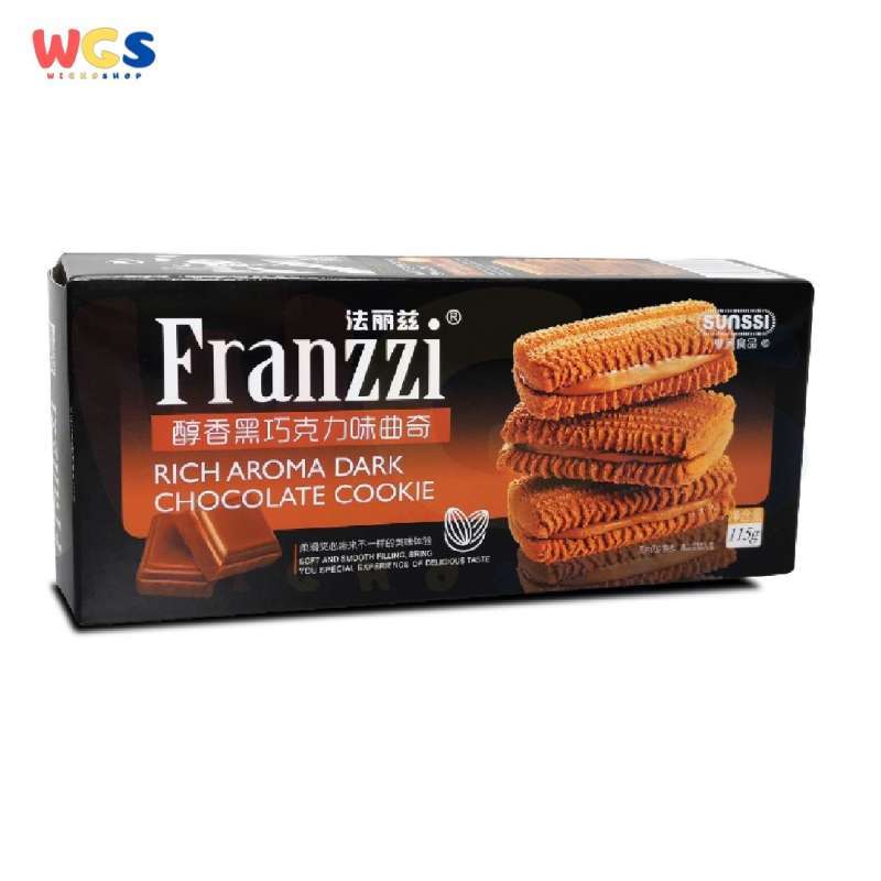 Jual Biskuit Franzzi Rich Aroma Dark Chocolate Cookie Soft & Smooth ...