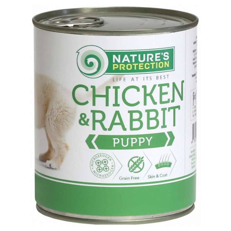 Jual Natures Protection Puppy Chicken Rabbit 800 GR Canned Wet Food ...