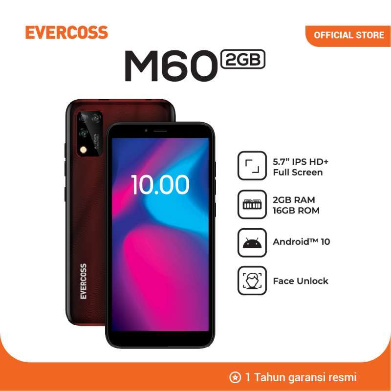 Promo Evercoss M60 2gb/16gb Dual Sim 4g 5.7 Ips Hd+ 8mp + Af + Flash ...