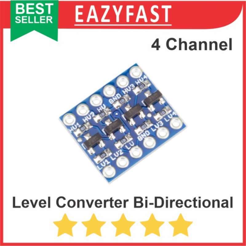 Jual 4 Channel I2c Logic Level Converter Bi-directional Module 5v To 3 ...