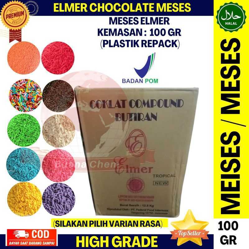 Jual Meses Warna 100 GR ELMER / Meises Elmer / Meises Chocorice / Choco ...
