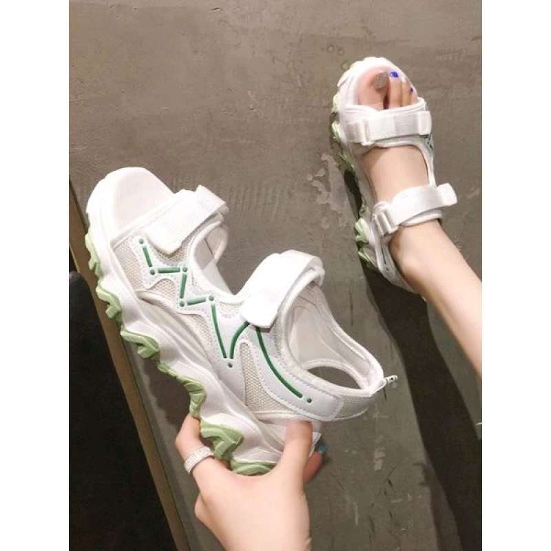 Jual Sepatu Sandal Platform Wanita Model Velcro Bd30 Di Seller Star ...