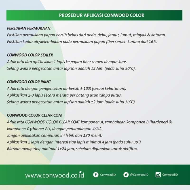 Promo Conwood Color Paint Doff 2.5 L Palisander Diskon 9% Di Seller ...
