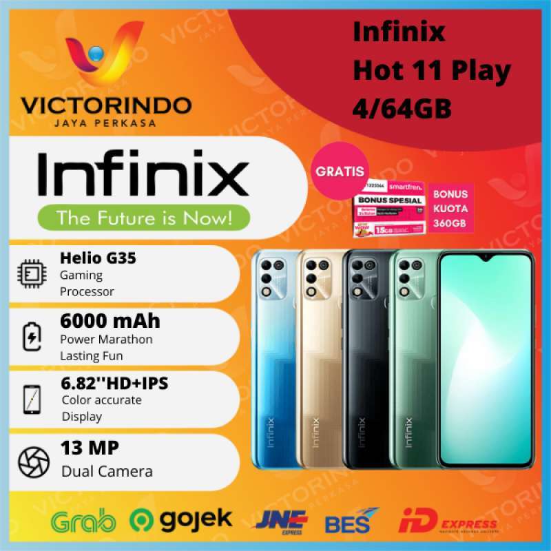 Jual Infinix Hot 11 Play [x688b] Smartphone ( Ram 4gb / Rom 64gb ...