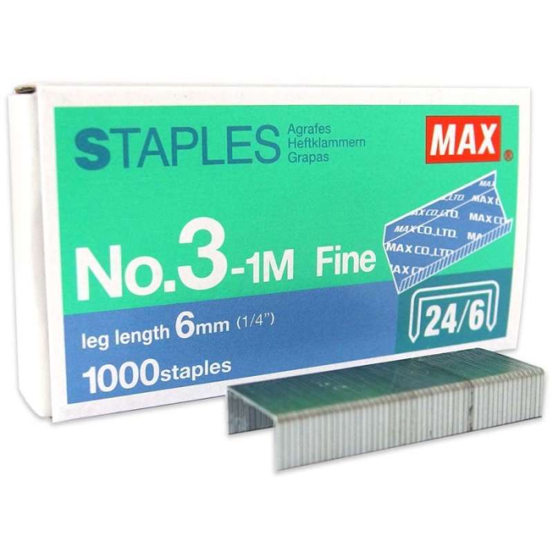 Jual Isi Staples Max No.3-1M (1000 staples) di Seller TiV - Pusaka ...