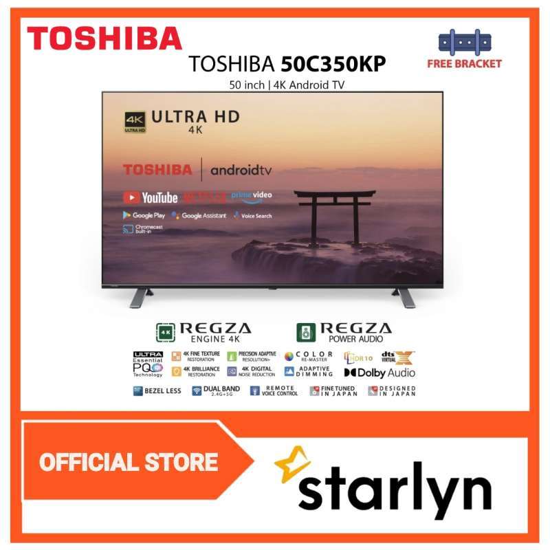 Jual Toshiba 50c350kp 50 Inch Uhd 4k Hdr Smart Android Led Tv 50c350 Di Seller Cv.starlyn - Cv ...