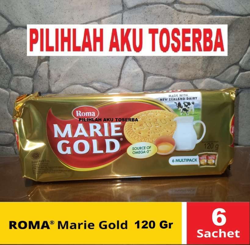 Promo Roma MARIE GOLD 120 gr Multipack - (HARGA SATUAN) Diskon 20% di ...