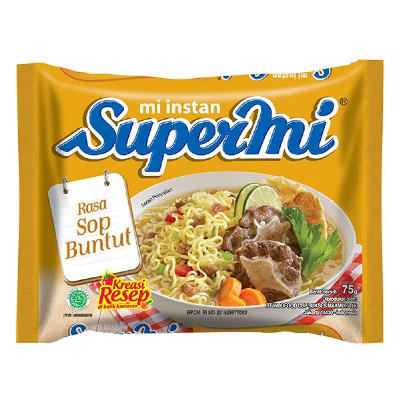Jual Supermi Rasa Sop Buntut 75g Di Seller Hyfresh Bandung Indah Plaza ...