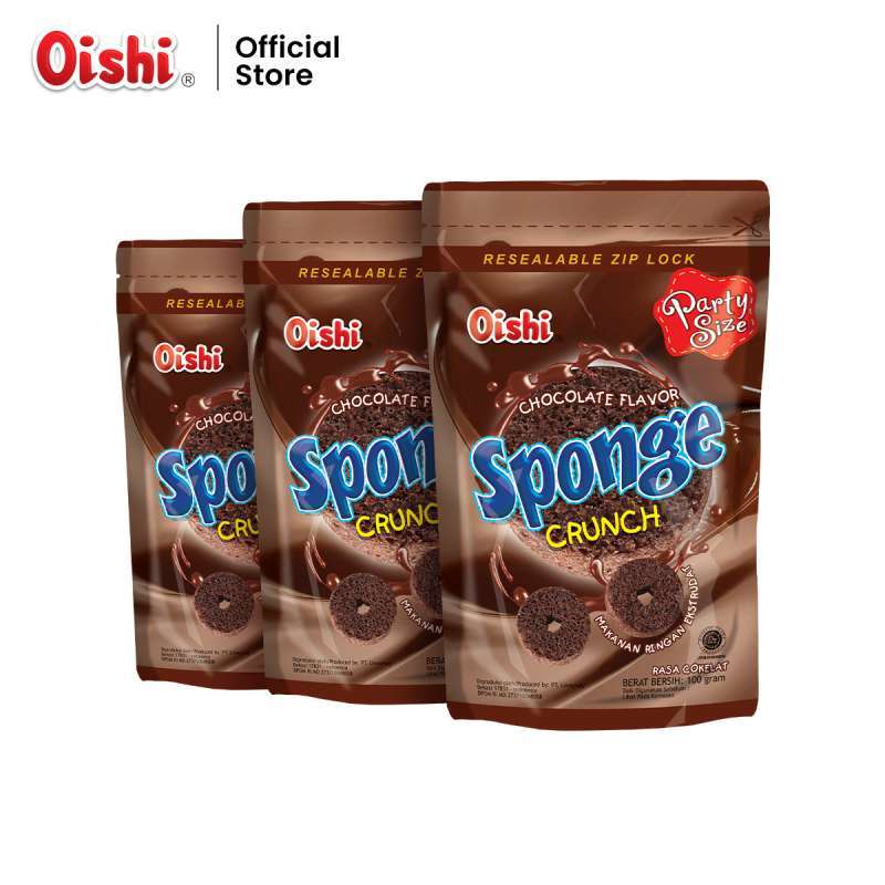 Promo Sponge Crunch Rasa Coklat - Multipack 3 Pcs Diskon 4% Di Seller ...