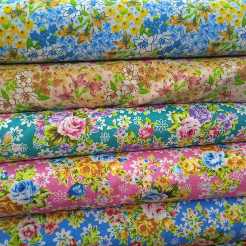 Promo [1 meter] kain katun lokal motif bunga kain motif kembang kain ...