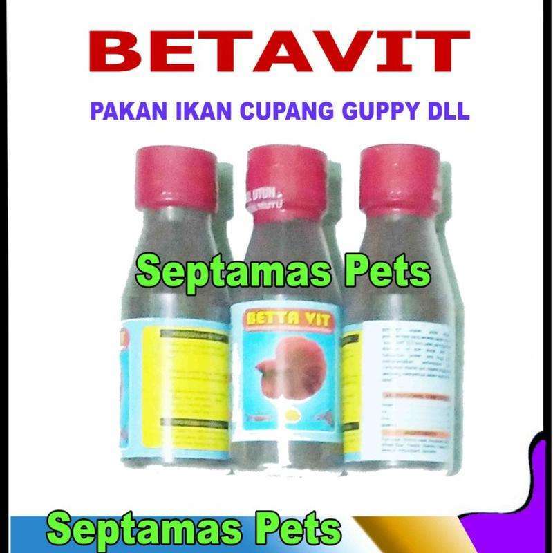 Jual BETAVIT BETA VIT PAKAN MAKANAN IKAN CUPANG GUPY FISH FOOD di ...