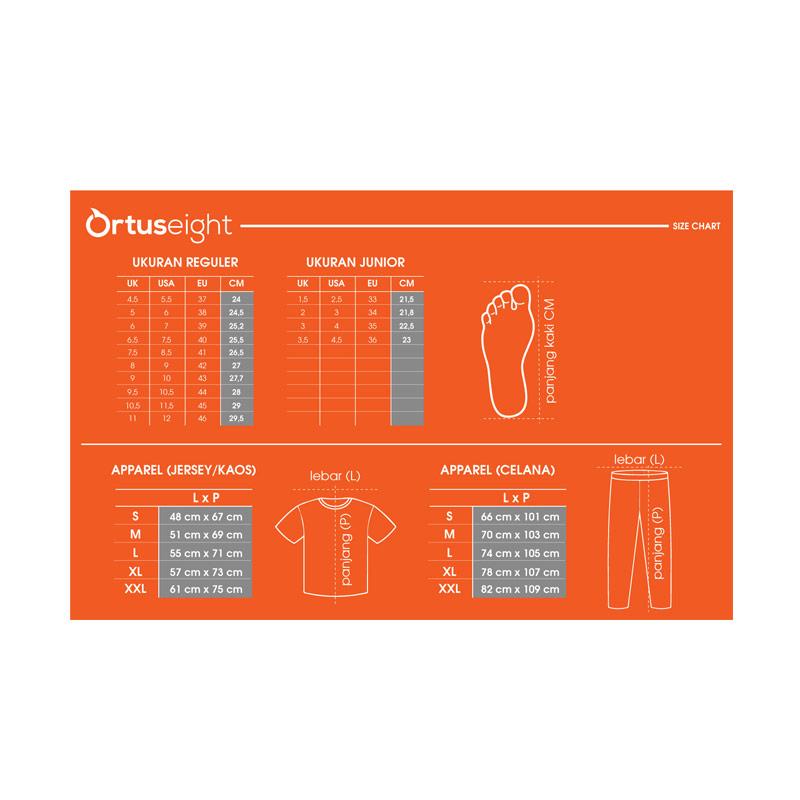 Tabel Ukuran Sepatu Ortuseight