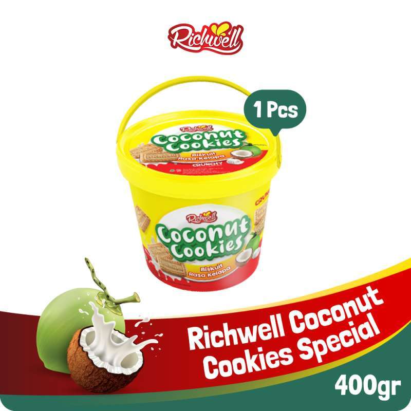 Jual Richwell Coconut Cookies Festive 400g di Seller Satoria - Pradah ...