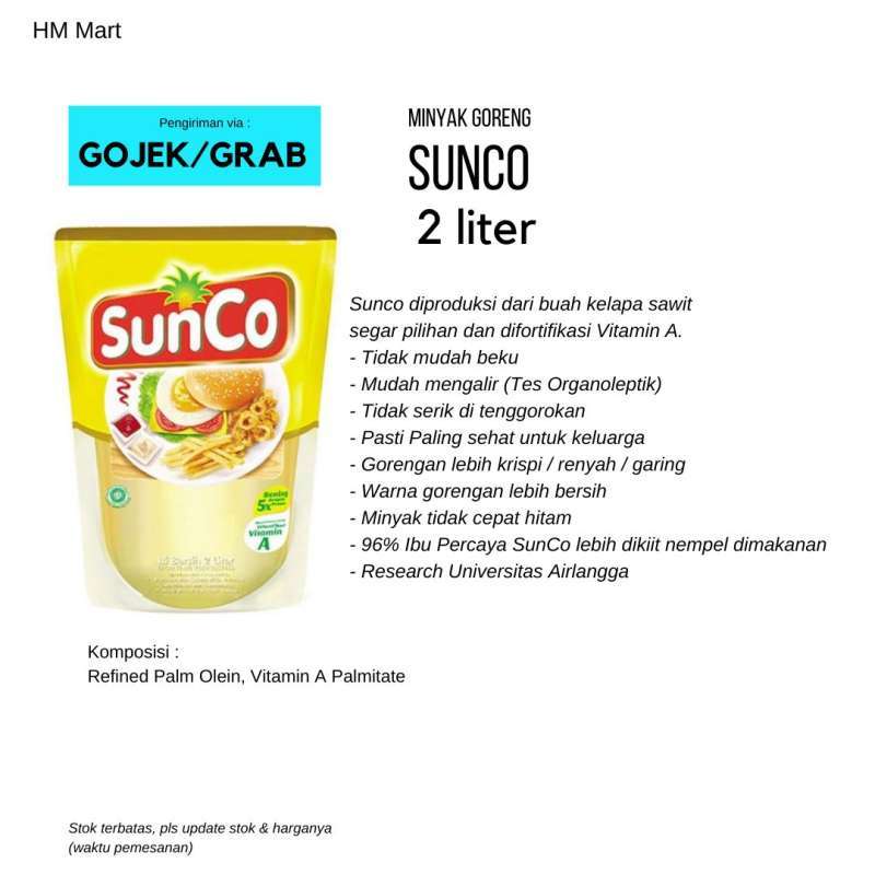 Promo SUNCO 2 Liter (Pouch) Refill Diskon 3% di Seller HM Berkat ...