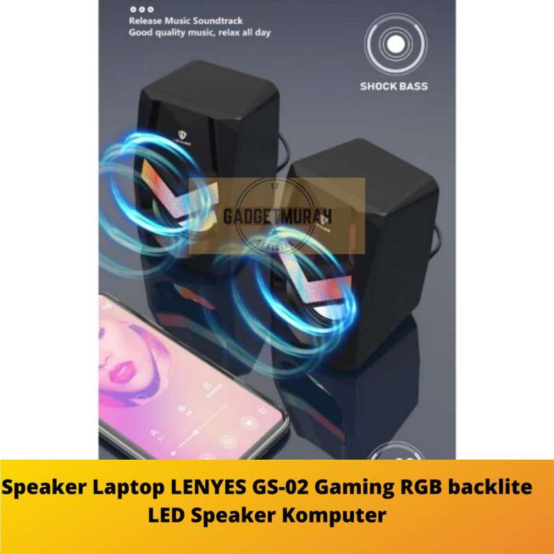 Jual Speaker Laptop LENYES GS-02 Gaming RGB backlite LED Speaker ...
