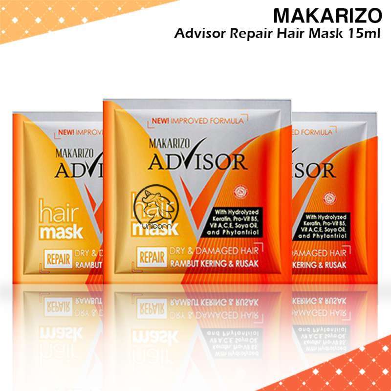 Jual Makarizo Advisor Hair Repair Mask Sachet 15 Ml | Masker Rambut ...