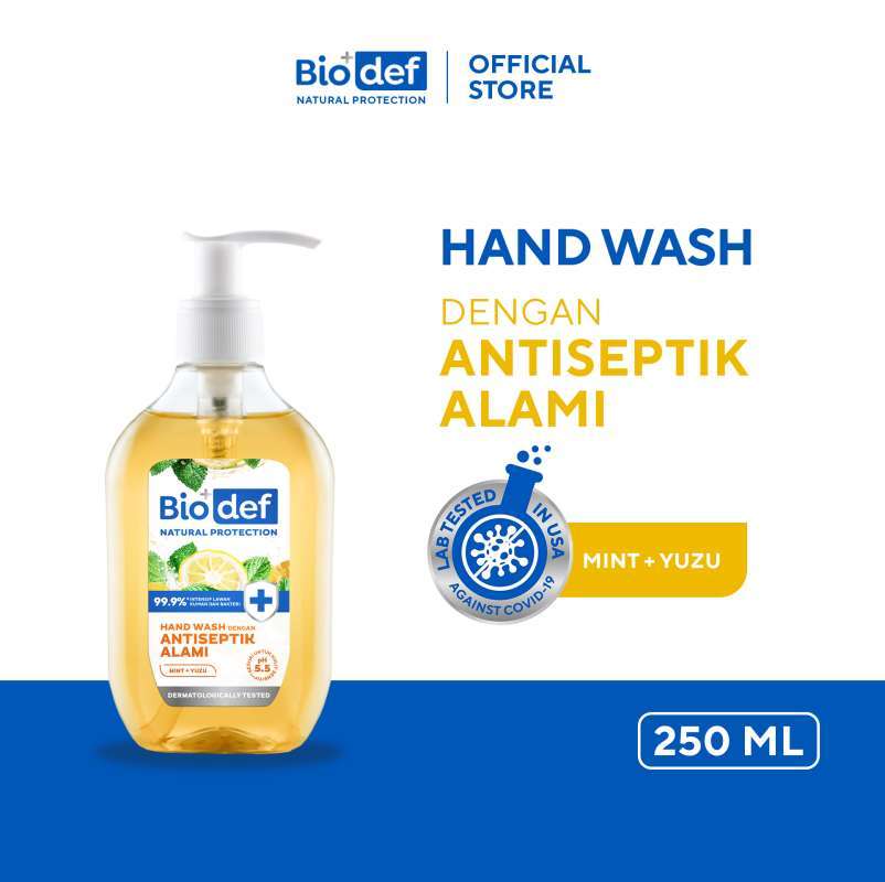 Promo Biodef Natural Protection Mint + Yuzu Hand Wash Botol 250 ml ...