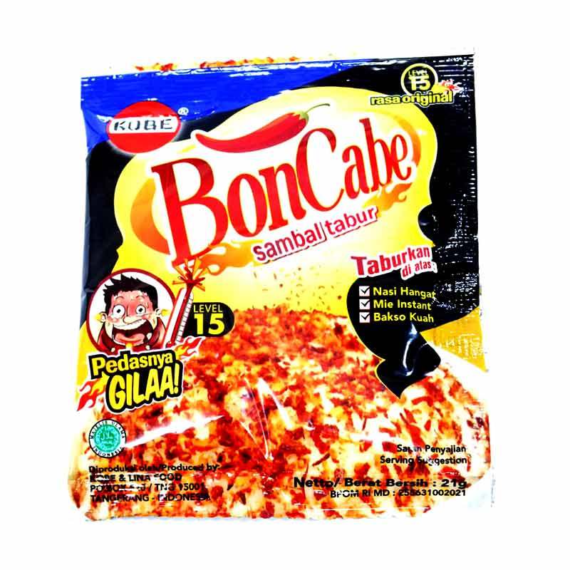 Promo KOBE Bon Cabe Level 15 Bumbu Sambal Tabur [Karton] Halal Diskon ...