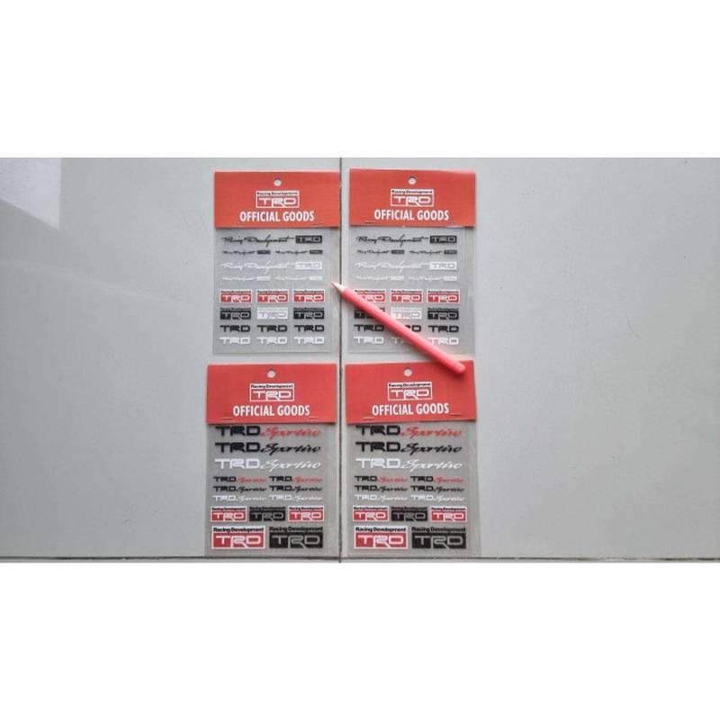 Jual TRD Decal / Stiker Original Made in Japan - Mini Set di Seller ...