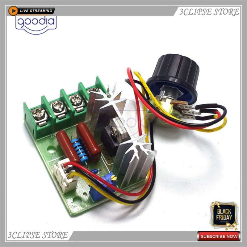Promo Saklar Regulator Kontrol Kecepatan Motor Potensiometer Tegangan S ...