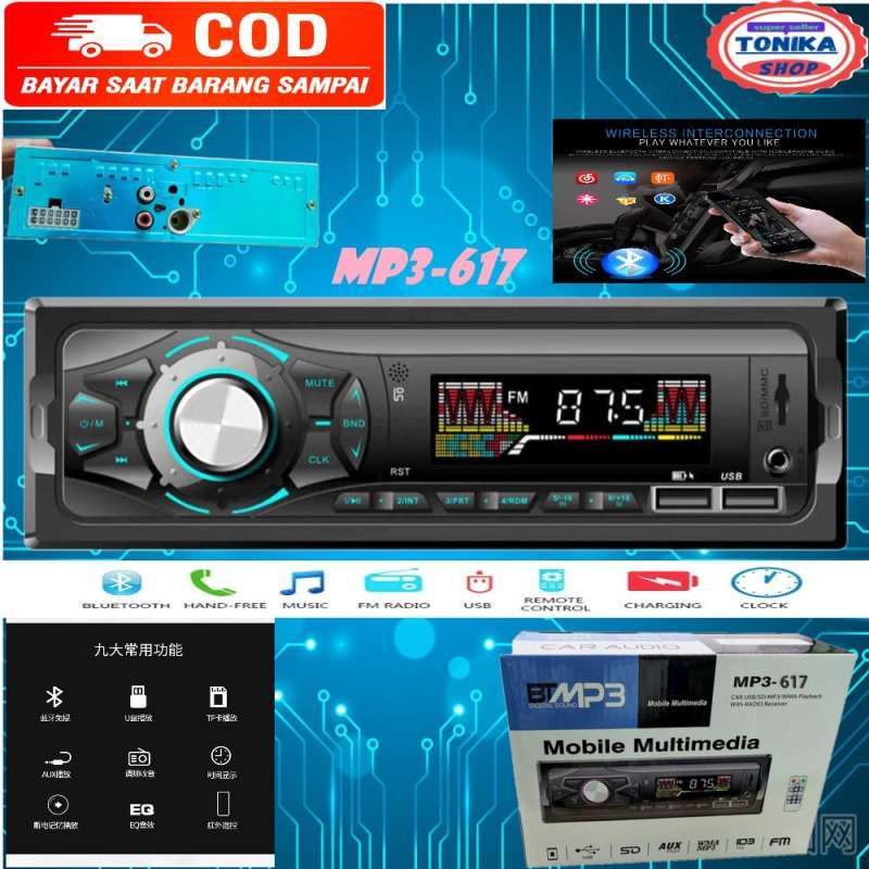 Promo Tape Mobil tip Audio tipe head unit single din MP3 Player ...