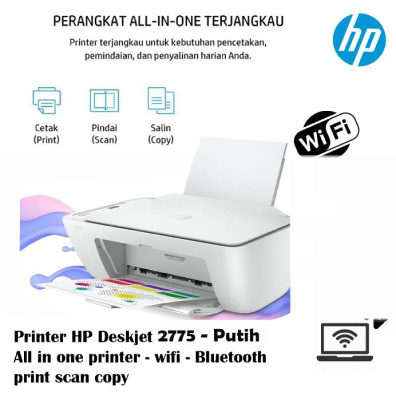 Jual SALE HP DESKJET INK ADVANTAGE 2775 ALL IN ONE PRINTER (PRINT, SCAN, COPY) - Putih 2775 di ...