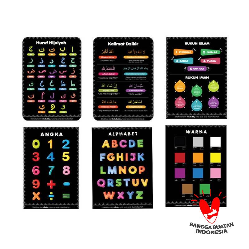 Jual FS - Bubby Poster Kids High Contrast Paket Poster Lengkap Anak di ...