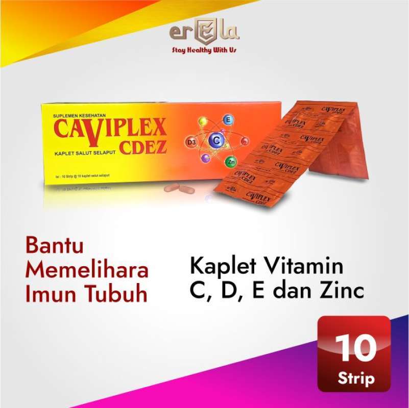 Jual Caviplex Cdez Box / Kaplet Multivitamin Mineral 1 Box 10 Strip Di ...