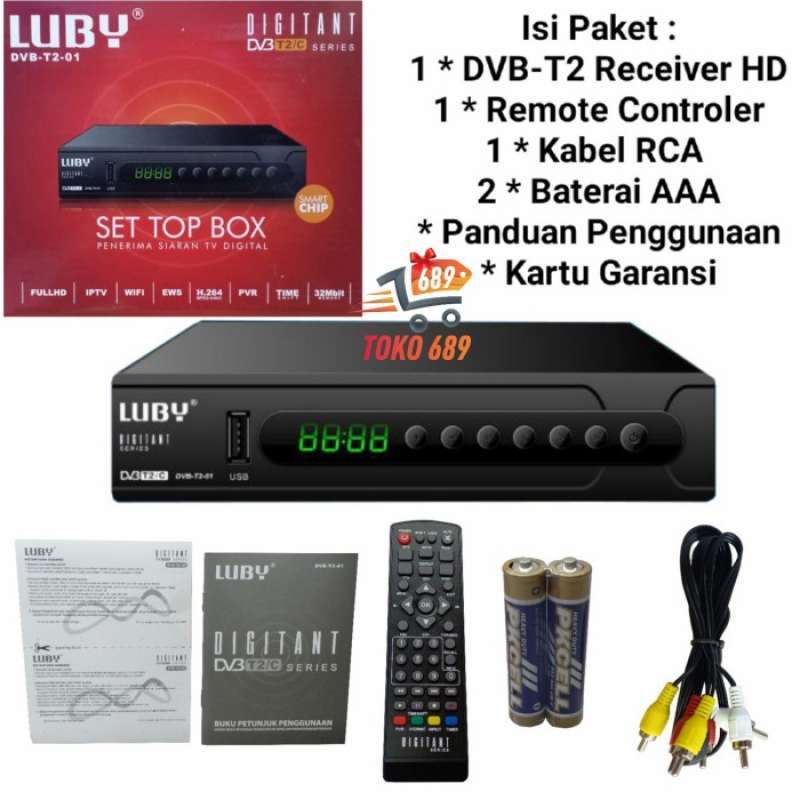 Jual RECOMMENDED Set Top Box Tv Digital Luby T2-01 - RCA di Seller Anything Solution ...