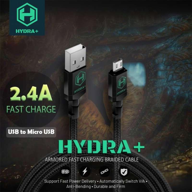 Promo Hydra+ Kabel Data Usb To Micro Usb / Type B 2.4a Fast Charging ...