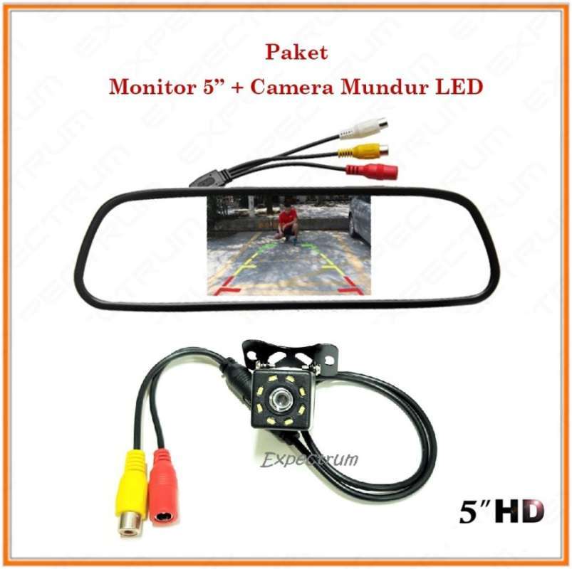 Jual PAKET 2 BARANG : Monitor TV Ondash 5 + kamera mundur LED 5 inch ...