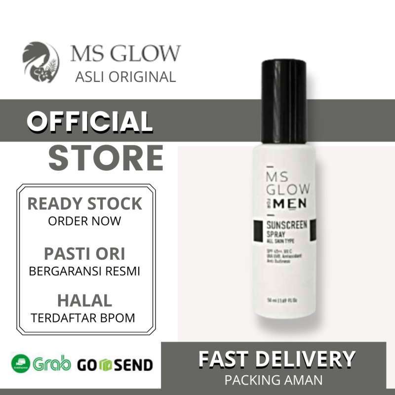 Promo Sunscreen Spray Ms Glow For Men Asli Original Resmi Untuk ...