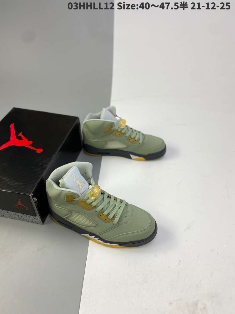 Jual NIKE AIR Jordan 5 jade horizon high top light Matcha green aj5 ...
