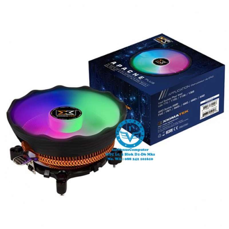 Promo FAN COOLER XIGMATEK RGB APACHE PLUS CPU AIR COOLER AMD INTEL ...