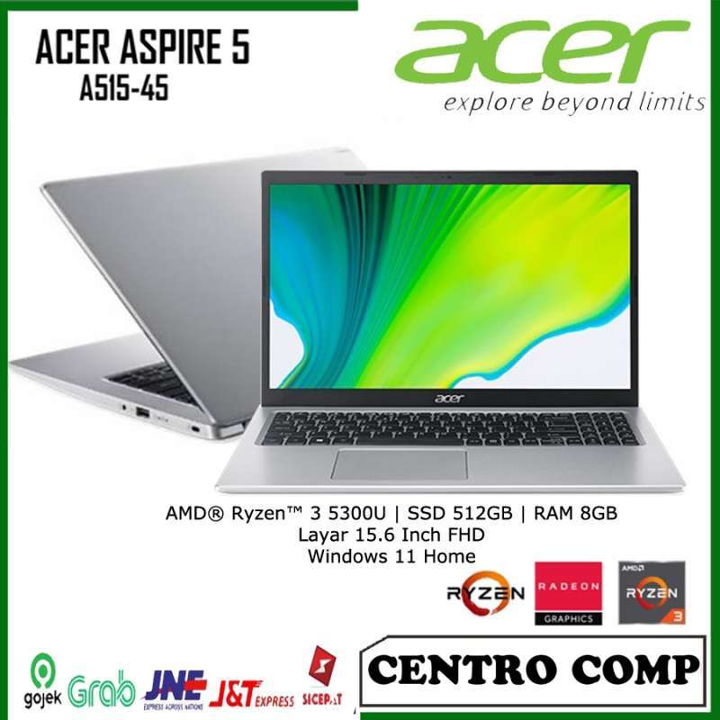 Jual Acer A515-45 Amd Ryzen 3 5300u 8gb 512gb Ssd Fhd Win11 Ohs] Di ...