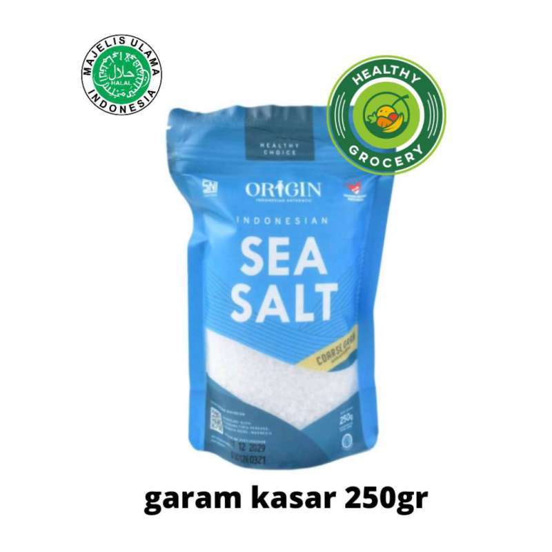 Jual Origin Sea Salt Coarse Grain 250gr / Garam Laut Kasar di Seller ...
