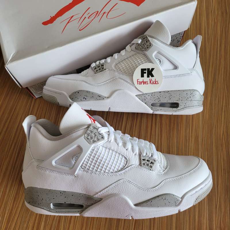 Jual Air Jordan 4 Retro White Oreo || unc university blue pure money ...