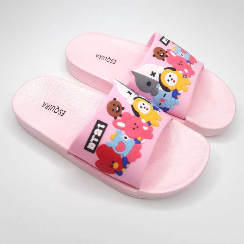 Jual Sandal Selop Anak Bt21 / Bts 009-3k - 28 Light Pink Di Seller ...