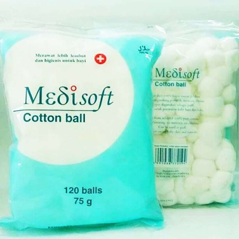 Promo Medisoft Kapas Bulat [120 Balls] Diskon 46% di Seller Joy Baby ...