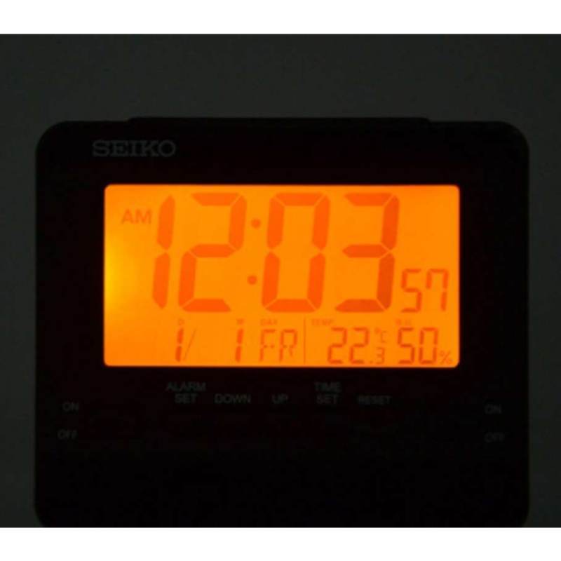 Jual Seiko Qhl086-k Thermo-hygrometer Digital Desktop Alarm Clock Di ...