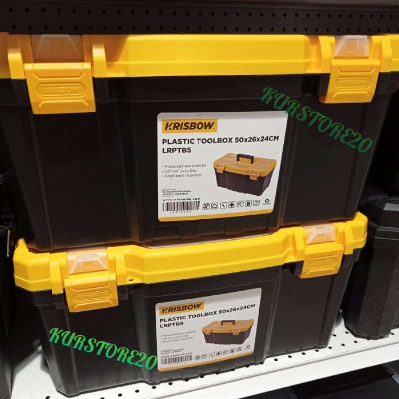 Promo Krisbow Tool Box 50x26x24cm 100 % Original Diskon 33% Di Seller ...