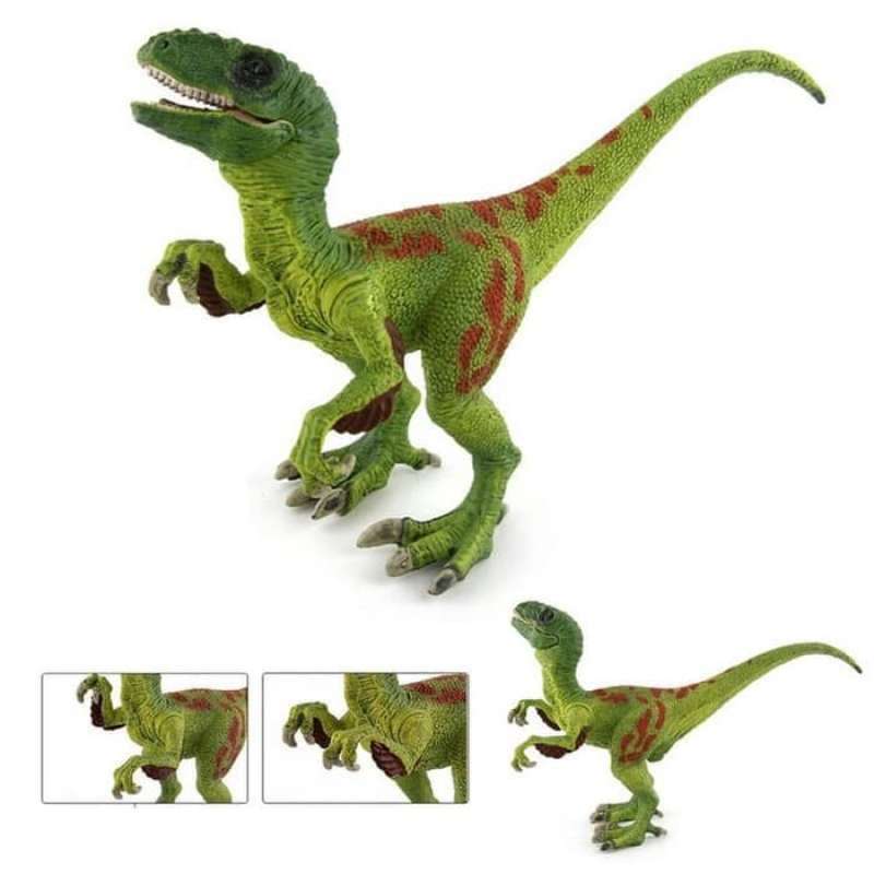 Jual VELOCIRAPTOR GREEN FIGURE DINOSAURUS MODEL SIMULASI DINO RAPTOR ...