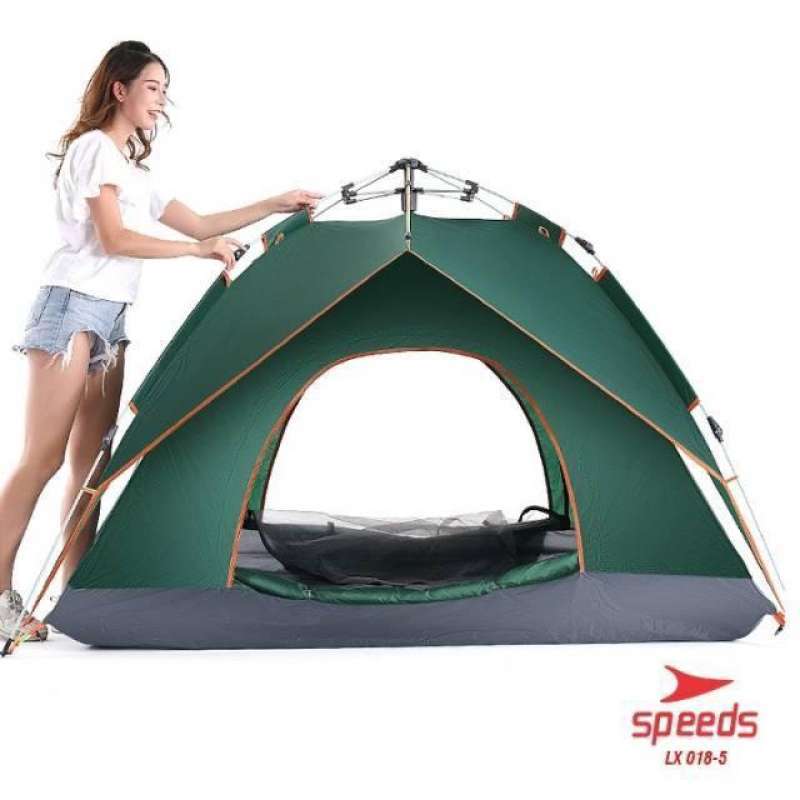 Jual Tenda Camping Besar Pantai Gunung Hutan Anti Angin Air 4-5 Orang ...