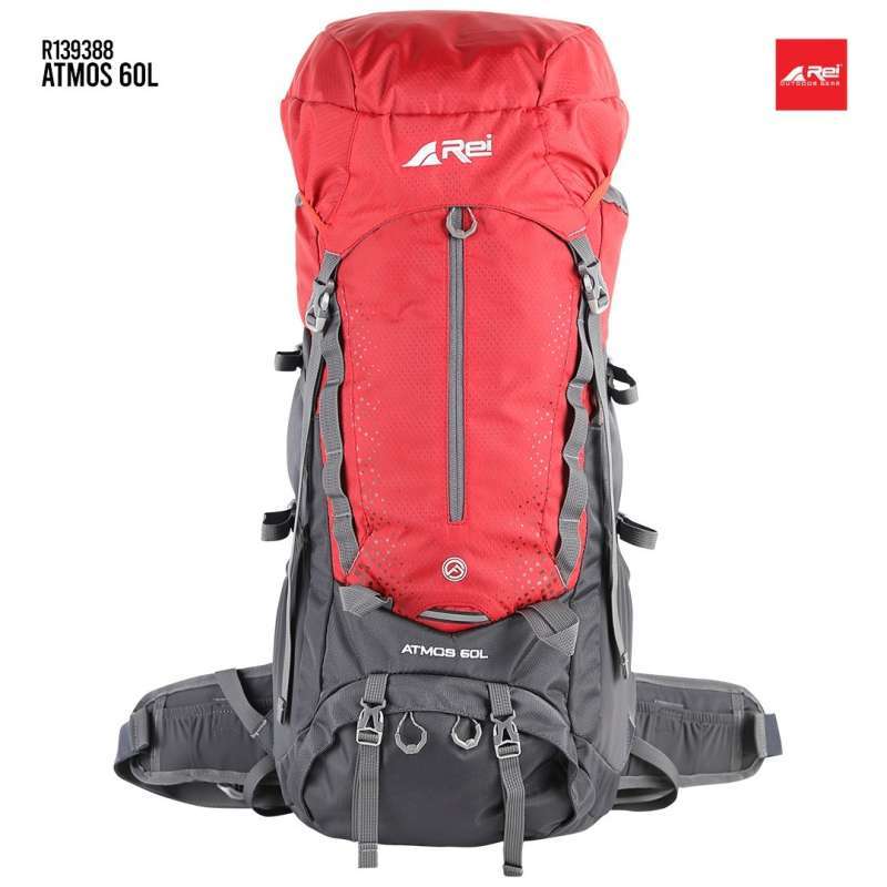 Jual Tas Gunung / Carrier Atmos 60 Liter Arei Outdoorgear - Merah di Seller AREI OUTDOOR GEAR ...